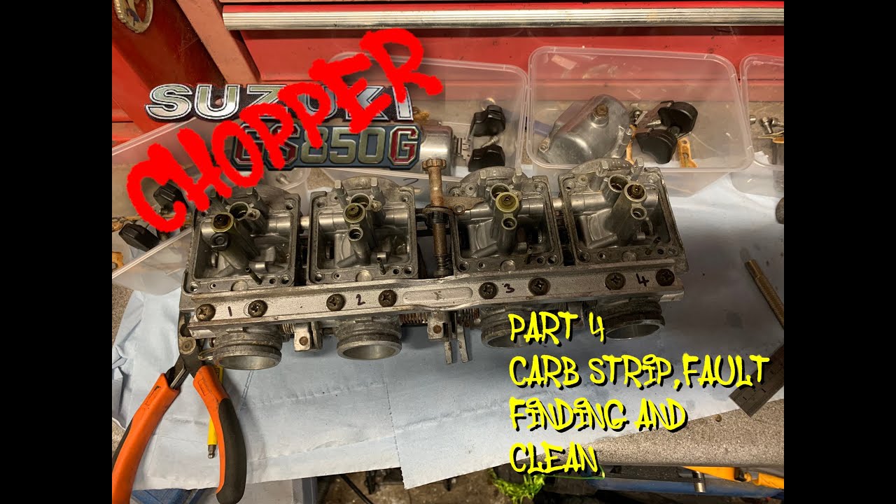 Suzuki GS850 Chop TLC Part 4 - Carb Strip, Fault Finding & Cleaning ...