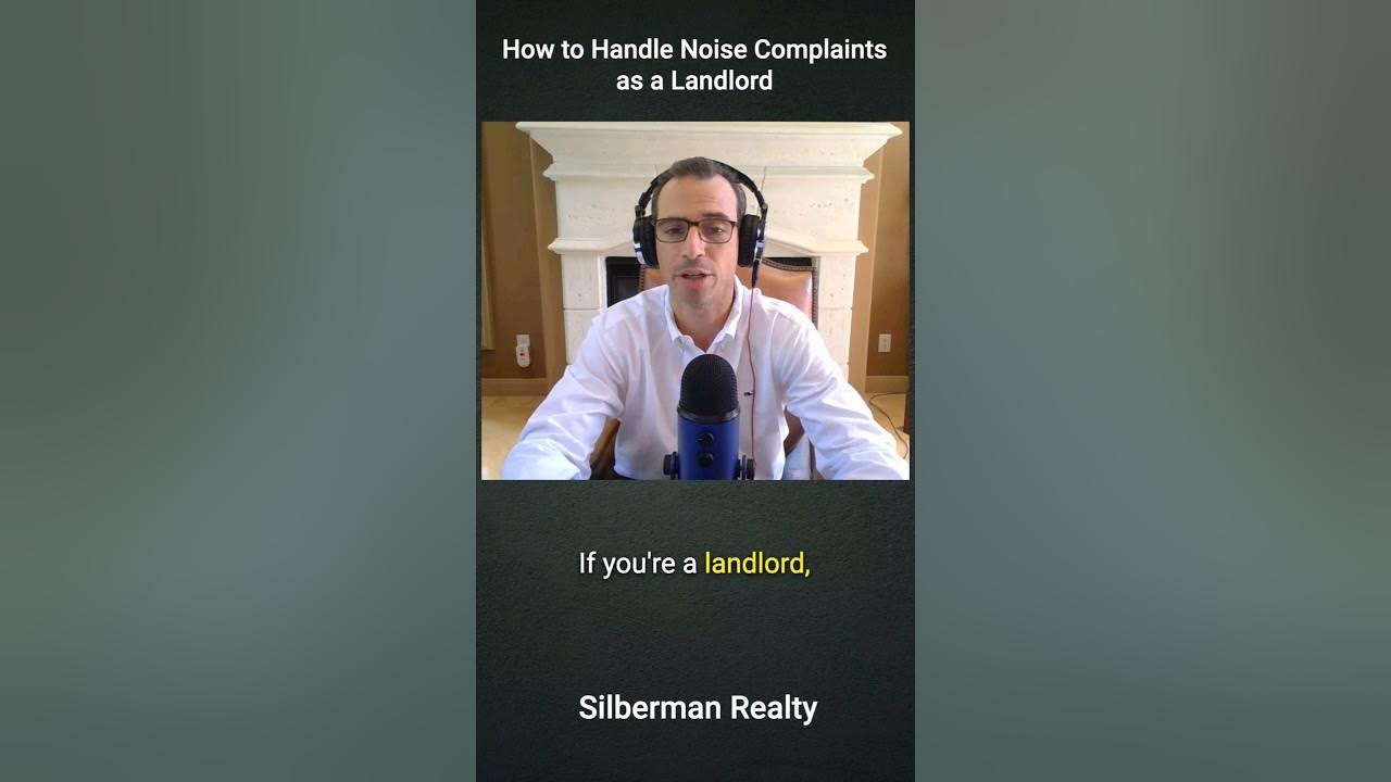 How to Handle Noise Complaints as a Landlord? #PropertyManagement #NoiseComplaint #HOA #Landlord ...
