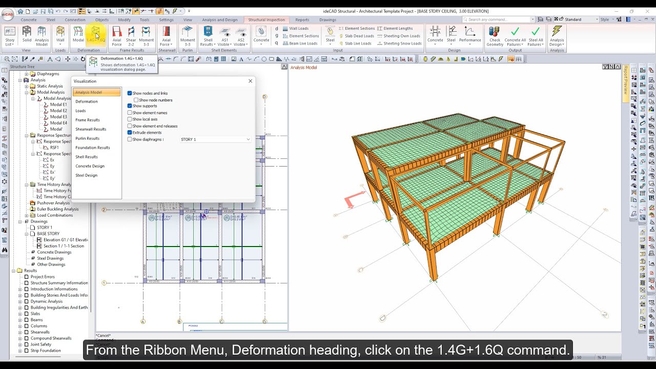 ideCAD Structural | Structural Analytical Model | Structural BIM ...