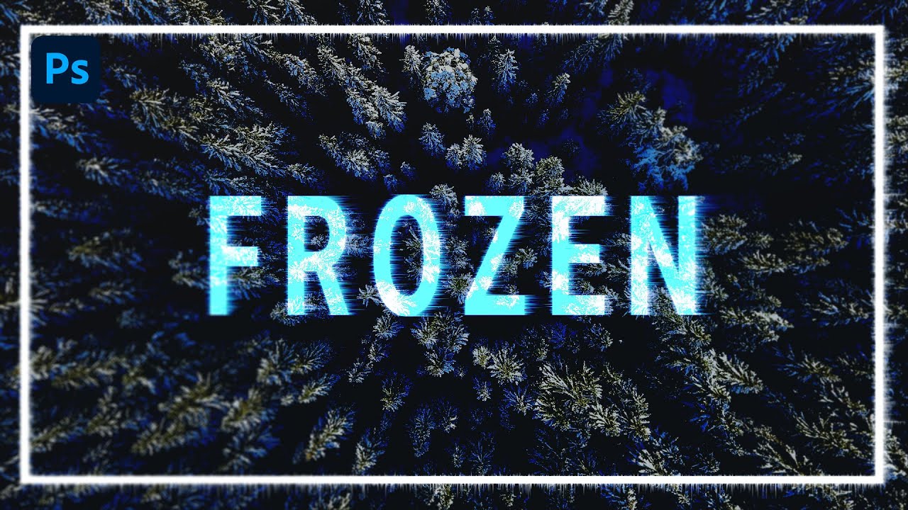 Cool Freeze Text Effect in Photoshop | Photoshop Beginner Tutorial ...