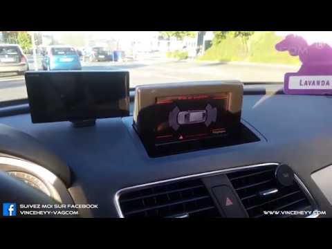Audi Q3 (8U) - Display visual radar sensor OPS on MMI RMC - YouTube