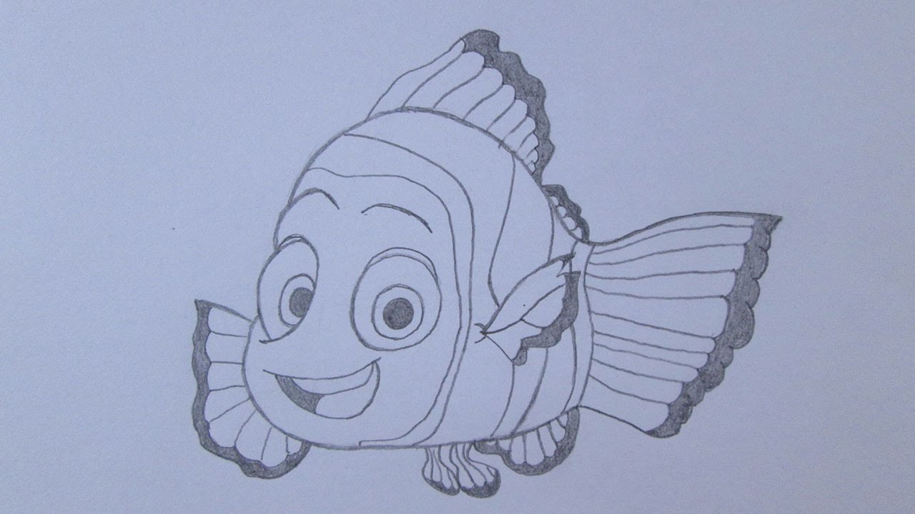 How to draw Nemo from Finding Nemo - YouTube