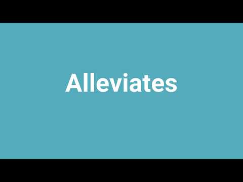 'Alleviates' Meaning and Pronunciation - YouTube