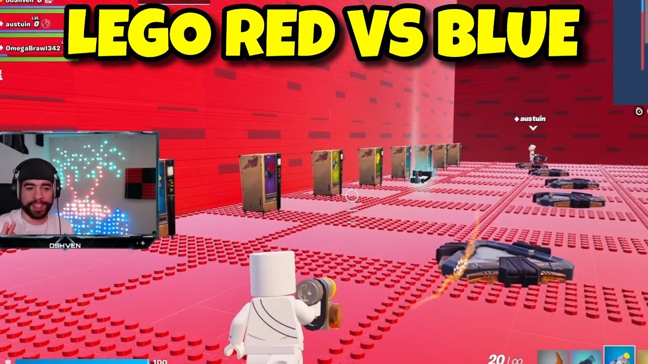 LEGO RED vs BLUE in Fortnite! (How to Play) - YouTube