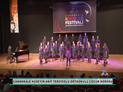 ÇANAKKALE HÜSEYİN AKİF TERZİOĞLU ORTAOKULU ÇOCUK KOROSU KONSERİ NERDE ŞARKISI