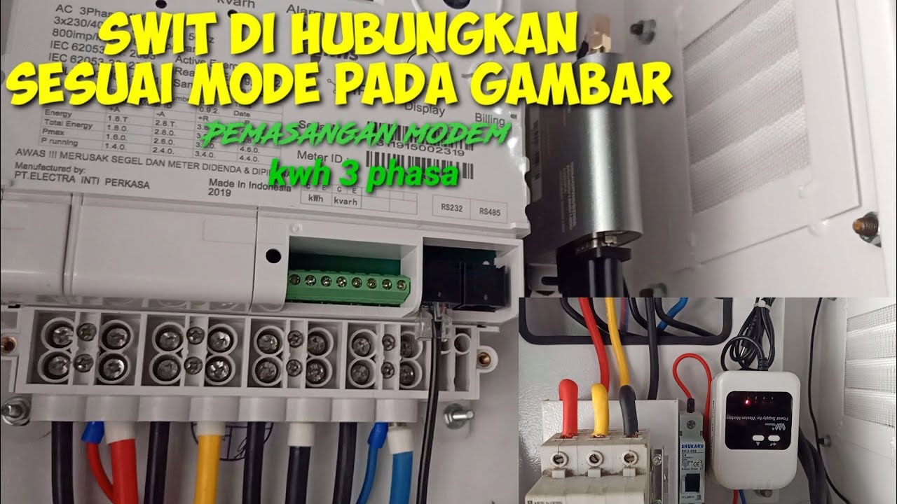 Cara pemasangan modem | listrik PLN 3 PASHA - YouTube