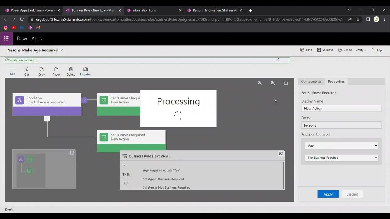 Business Rules | Validations | Model Driven Apps | D365 | 365Connect ...