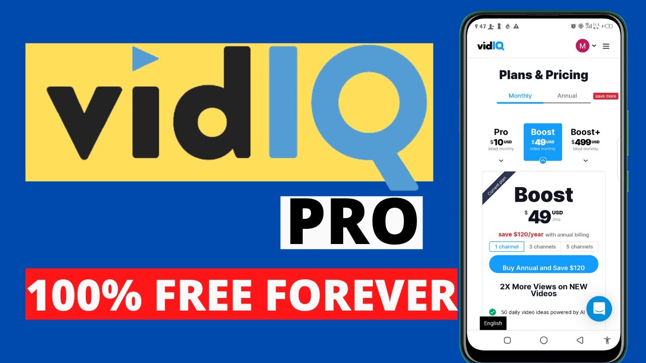 Vidiq Boost: How To Get Vidiq Pro For Free | Vidiq Crack - YouTube