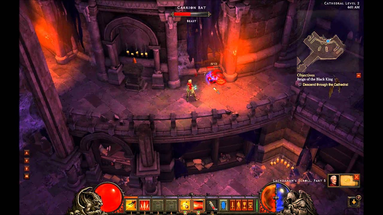Diablo 3 Beta PATCH 13 - UI, Runestones, and Demon Hunter skills Part 4 ...
