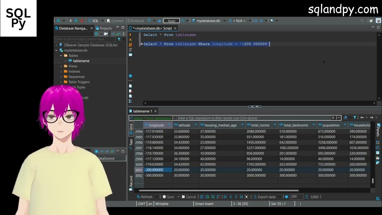 SQL – Update data in an SQLite table with DBeaver - YouTube