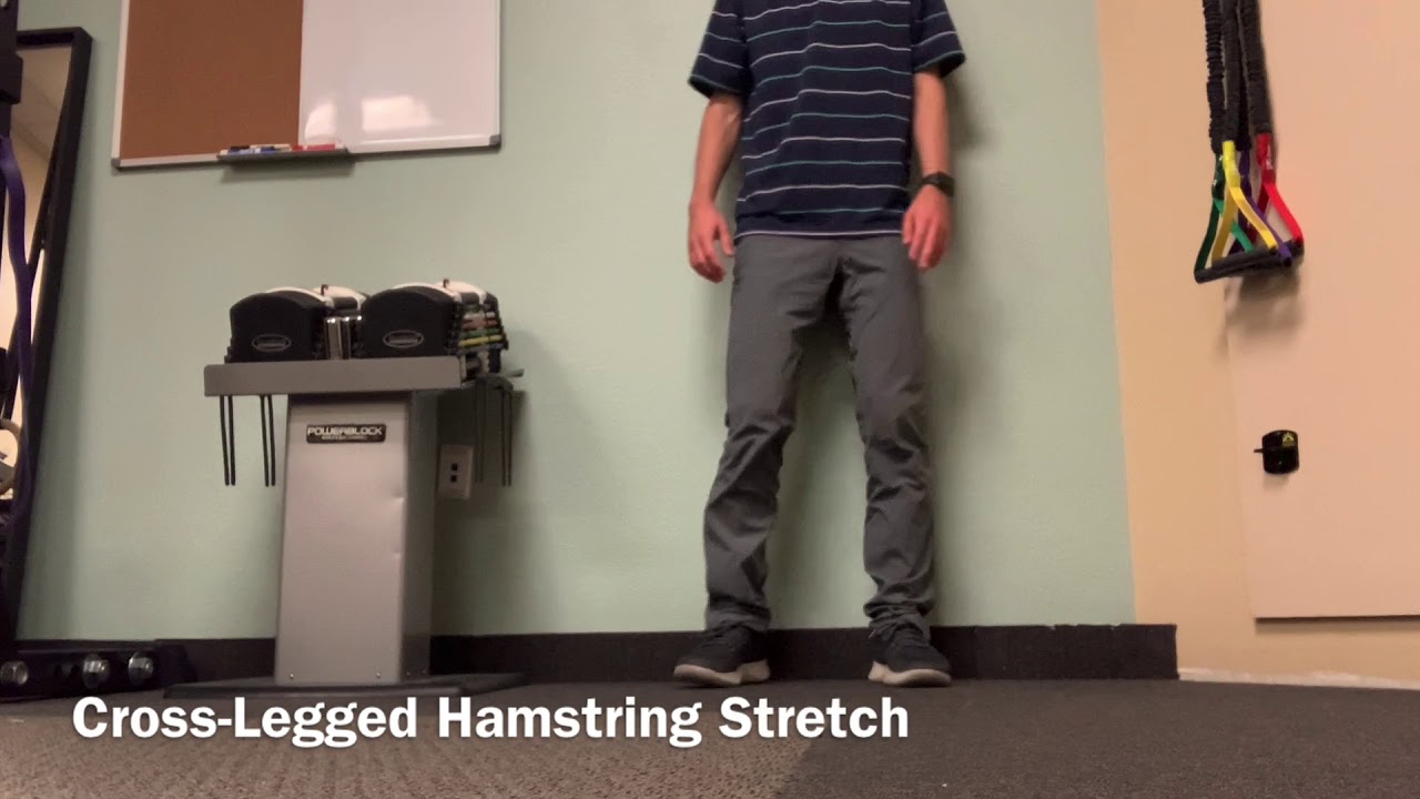 Cross-Legged Hamstring Stretch - YouTube