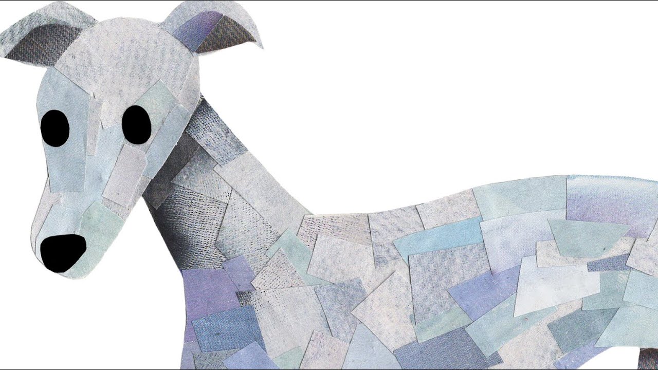 SUPER FAST Whippet Paper Collage Time Lapse - YouTube
