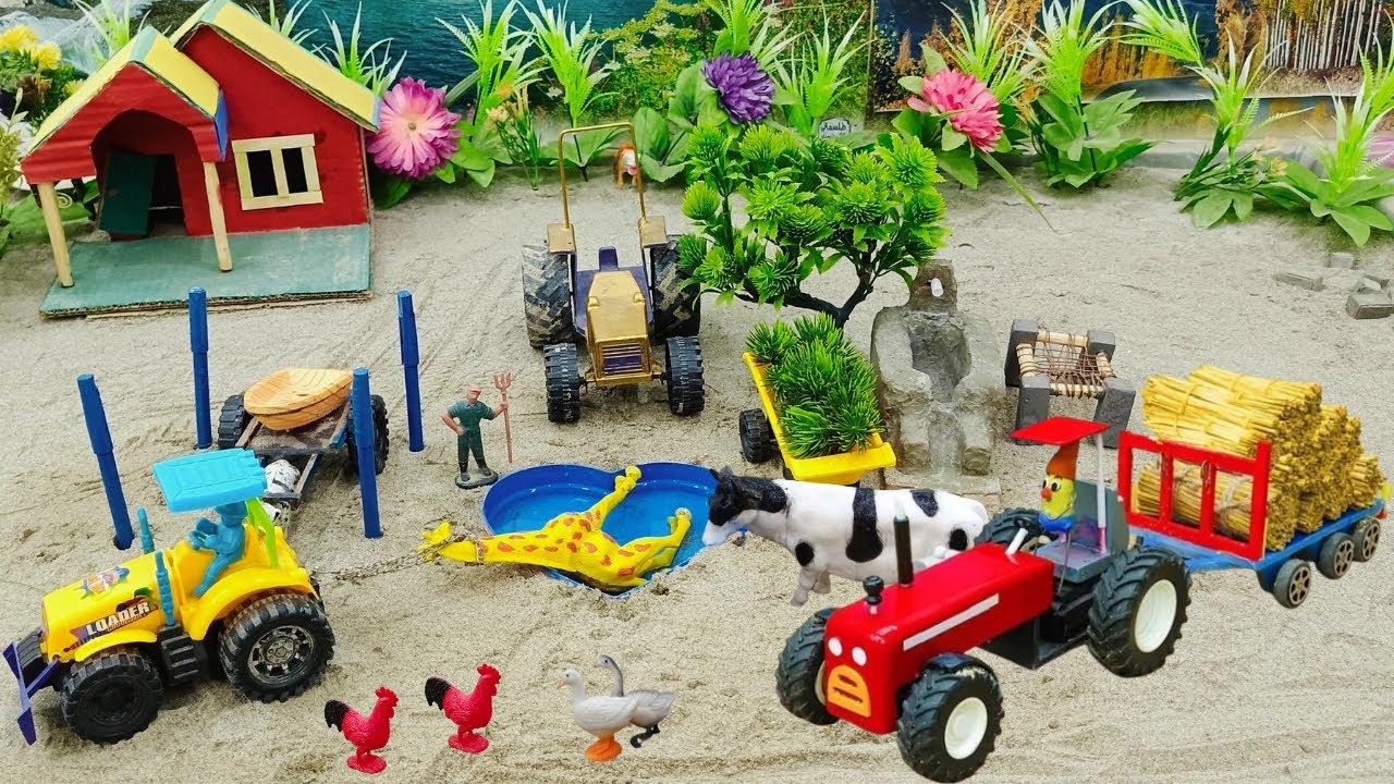 How to make animal farm | craft ideas| DIY mini farm how to make cow ...