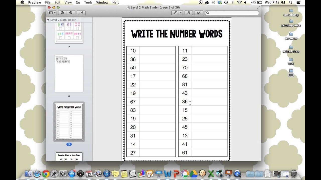 Interactive Math Work Book 2 Preview - YouTube