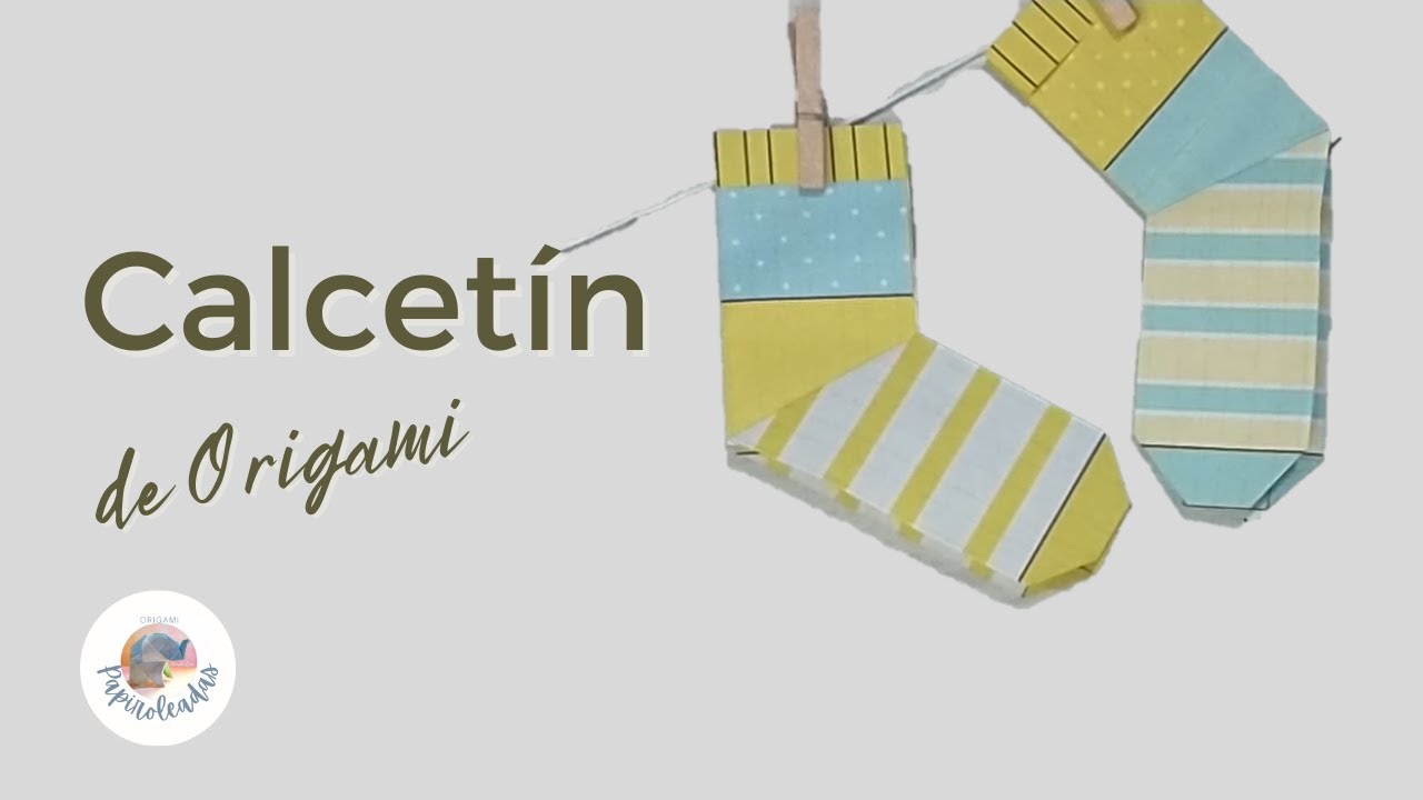 CALCETÍN DE ORIGAMI / ORIGAMI SOCK 🧦 - YouTube
