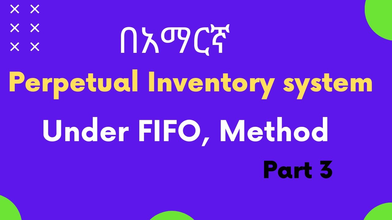 FIFO (first in first out) Perpetual inventory system: Cost flow ...