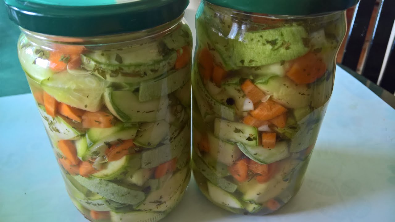 Pasterizovane tikvice/Zimnica bez konzervansa - YouTube