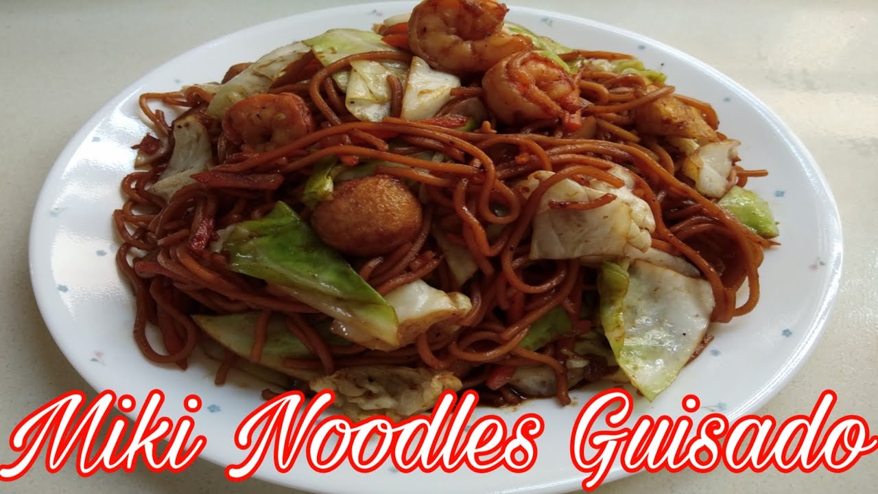 How to cook Miki Noodles Guisado - YouTube