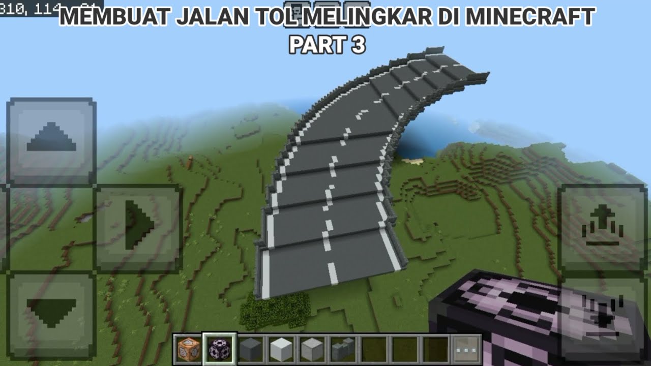 Cara Membuat Jalan Tol Melingkar Di Minecraft Part 3 - YouTube