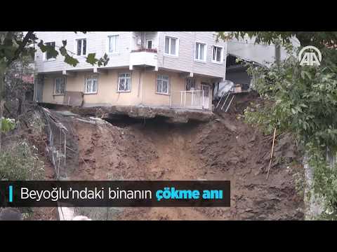 Sütlüce’de Toprak Kayması Yüzünden Bina Çöktü