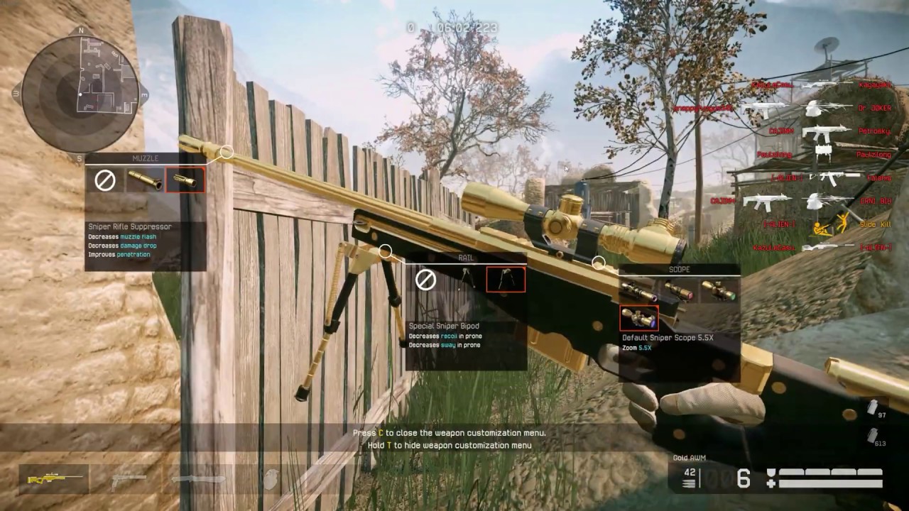 Warface golden AWM box opening + Gameplay - YouTube