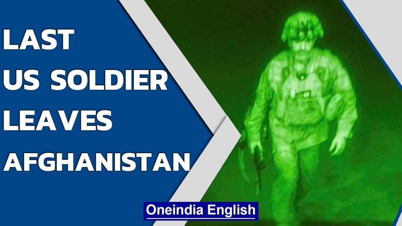 Pentagon release picture of last US soldier leaving Afghanistan ...