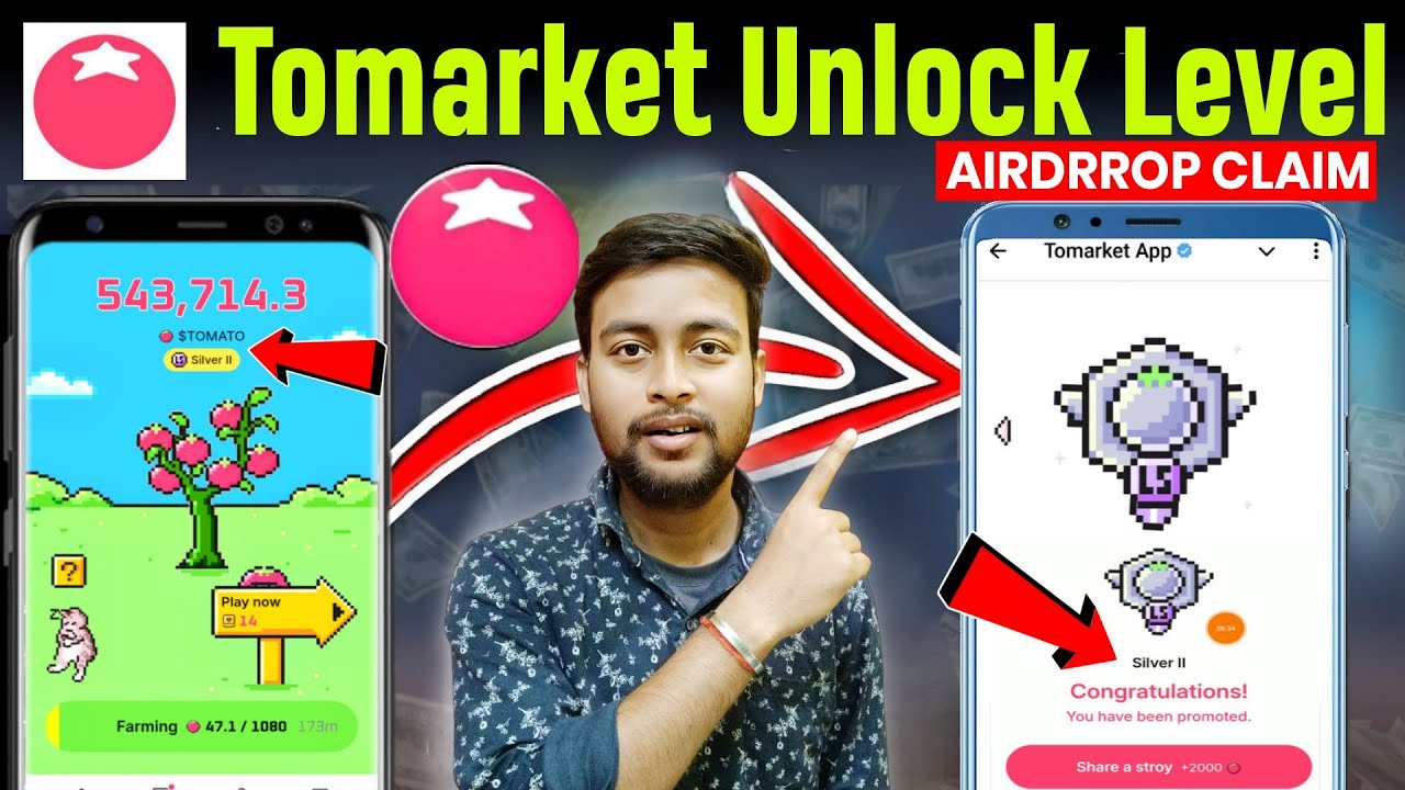 Tomarket Unlock Level Silver 1 | How to Get Star in Tomarket Airdrop ...
