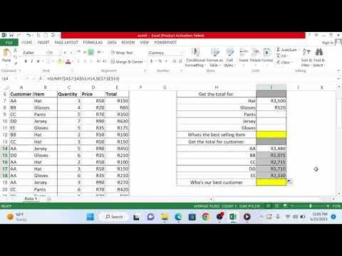 Excel SUMIF Function Tutorial - YouTube