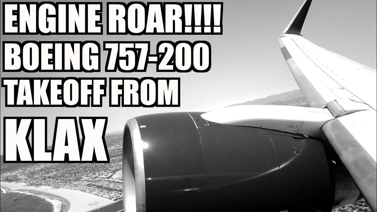 Delta Airlines - Boeing 757 Takeoff | PW2000 ENGINE ROAR | Los Angeles ...
