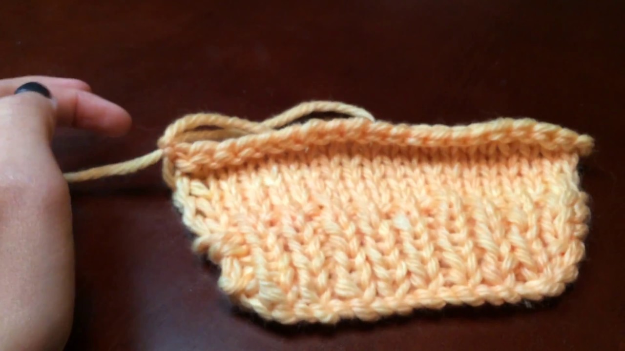 How to Bind off Purlwise in Knitting - YouTube