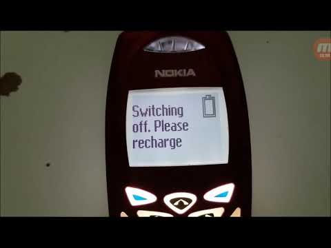 nokia shutdown low battery - YouTube