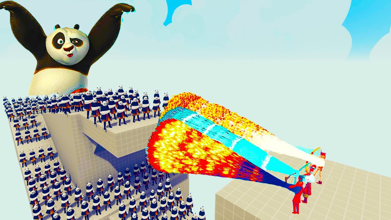 100x KUNG FU PANDA + 2x GIANT vs 3x EVERY GOD - Totally Accurate Battle ...