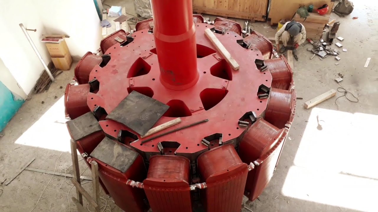 Rotor 4 - poles assembly - YouTube