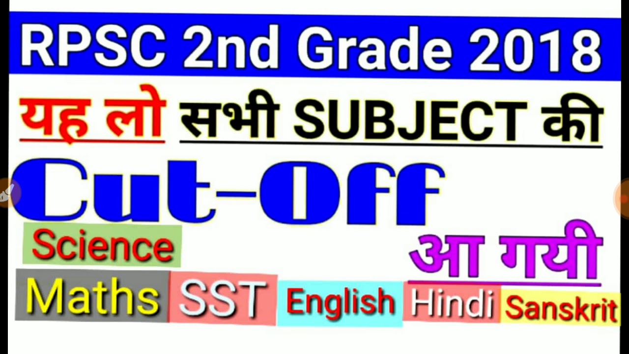 RPSC2ndGrade2018 Cut Off All Subjects 2nd Grade Cut Off English RPSC2ndGrade2018 Cut Off All Subjects 2nd Grade Cut Off English