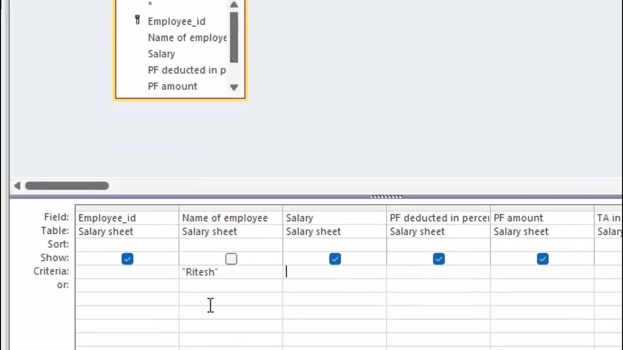 Less than Equal to query in Microsoft access in @COMPUTEREXCELSOLUTION #viral #msaccesstutorial ...