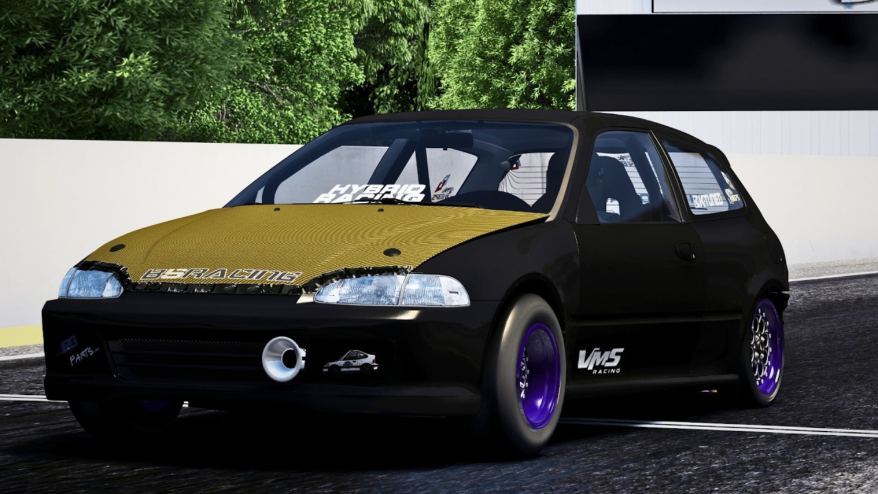 DRAG HONDA CIVIC 1500HP / 450+ kmph | Assetto Corsa | + Download - YouTube
