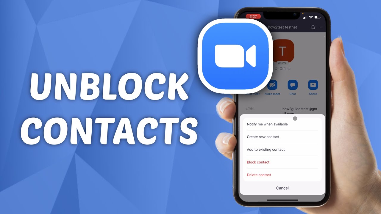 How to Unblock Contacts on Zoom - YouTube