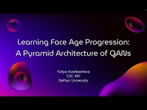 CSC 481 Paper Presentation - Learning Face Age Progression: A Pyramid Architecture of GANs - YouTube
