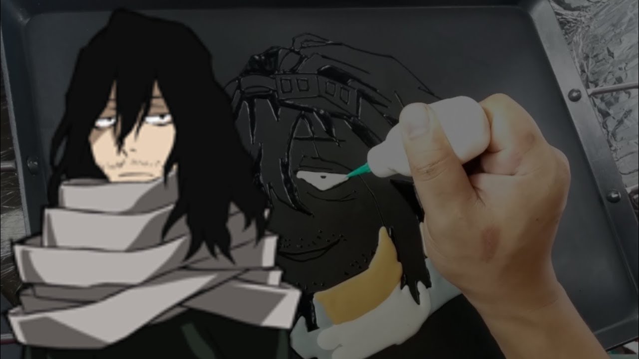Pancake Art - Teacher Aizawa aka Eraserhead (My Hero Academia) - YouTube