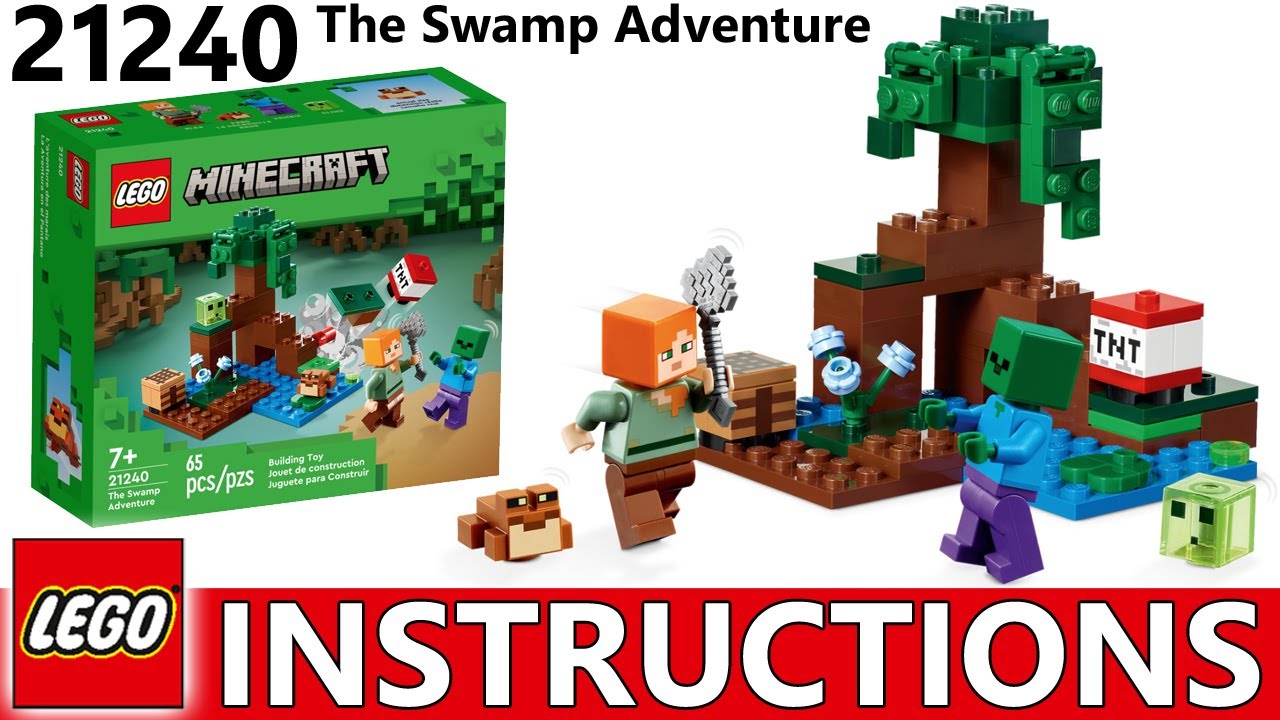 How to Build LEGO 21240 The Swamp Adventure 2023 | LEGO MINECRAFT ...