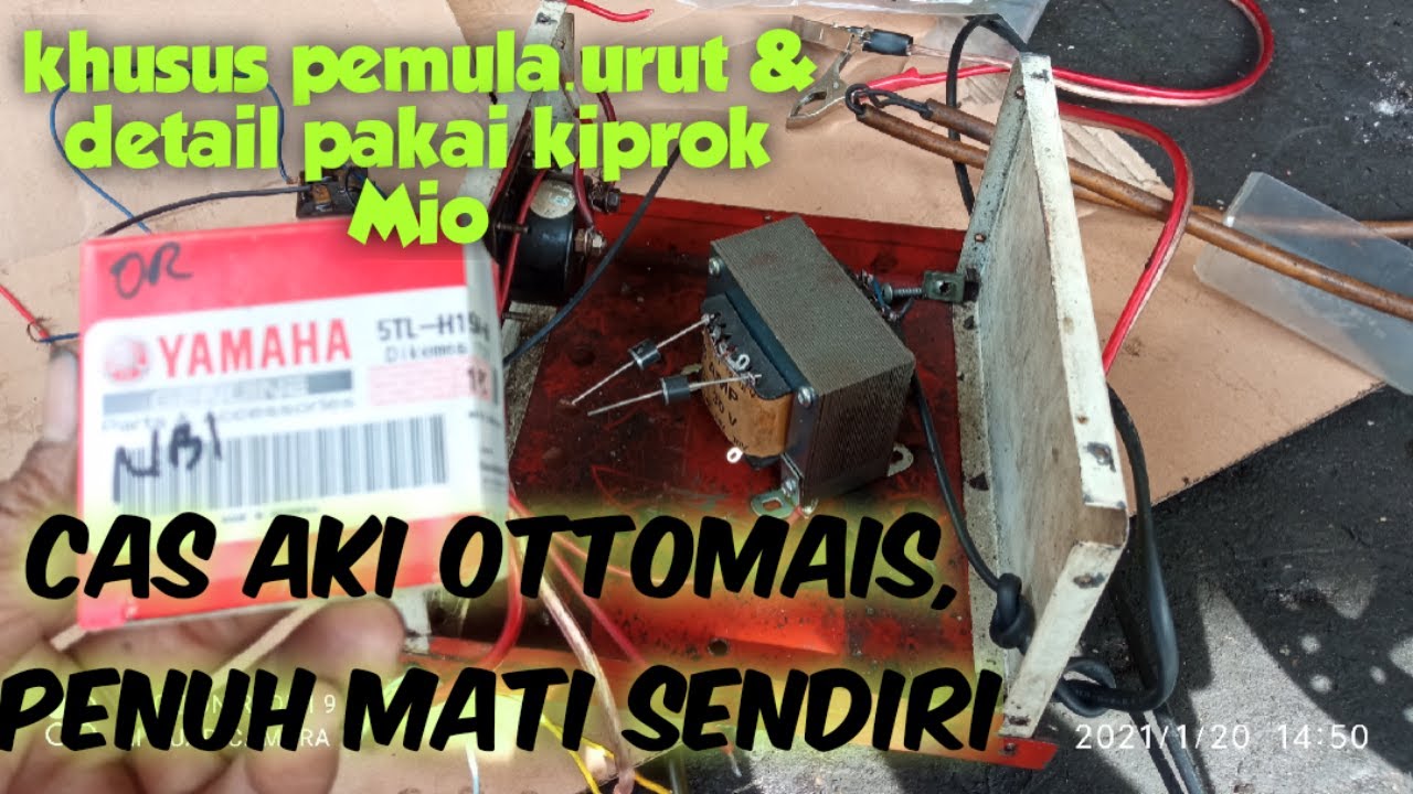 cara buat cas aki motor sederhana|| trafo CT - YouTube