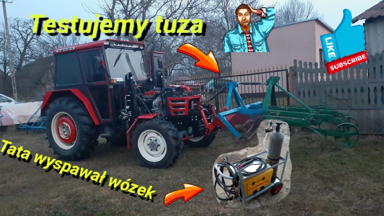 Kolejne pracę przy z Ursusie c360 3p 4x4 turbo oraz test tuza / powoli ...