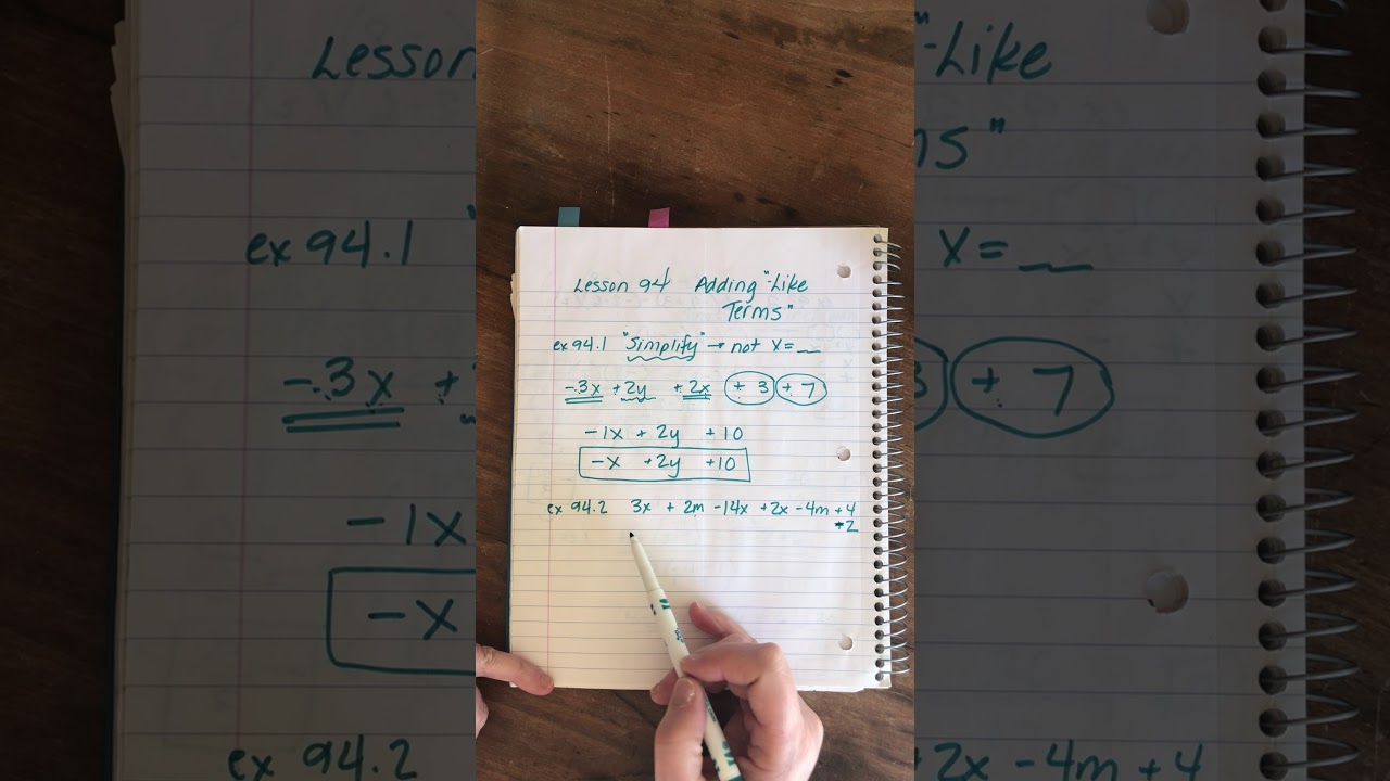 Saxon Algebra 1/2 | Lesson 94 - YouTube