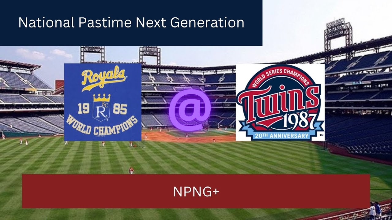 NPNG+ Baseball Sports Simulation: Unedited 85 Royals vs 87 Twins - YouTube