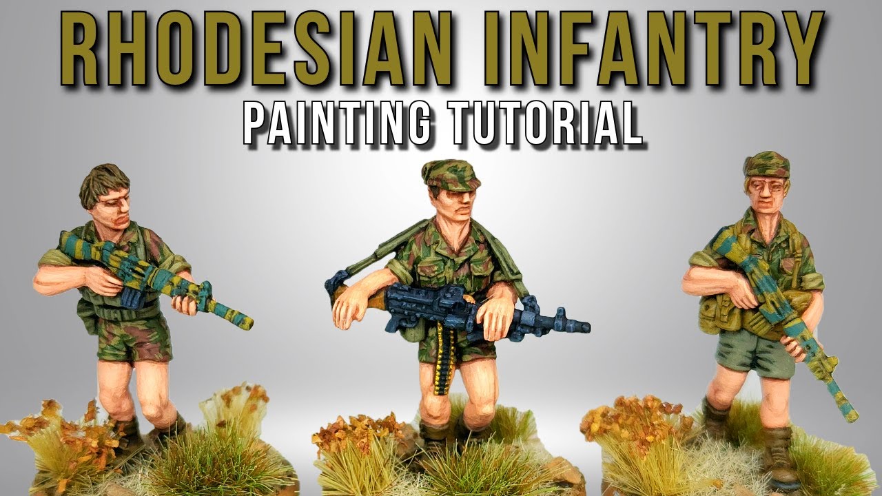 28mm Rhodesian Infantry | Bush Wars | Army Men - YouTube