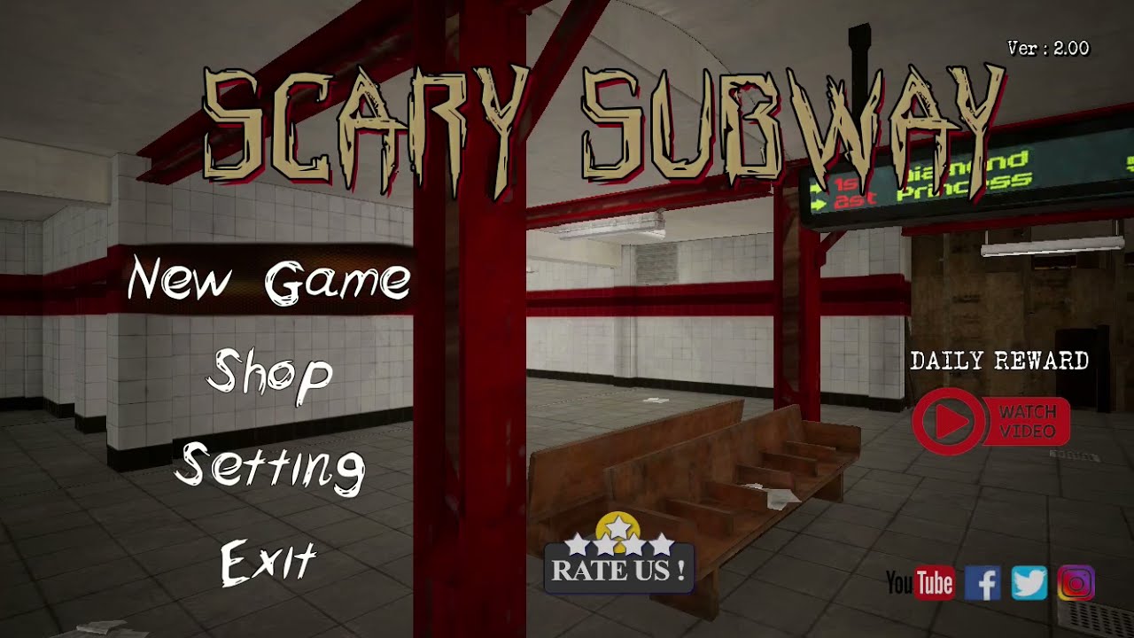 Scary Subway Train Escape Gameplay Adventure Android - IOS - YouTube