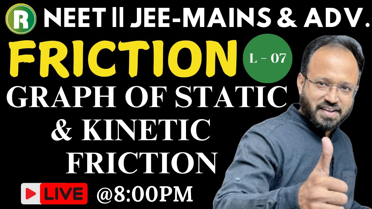 FRICTION🎯|| GRAPH OF STATIC & KINETIC FRICTION || NEET | JEE | MAIN # ...