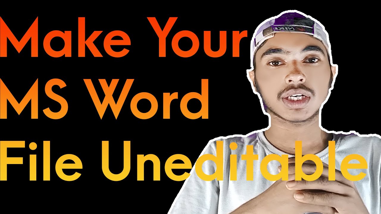 How To Make Ms Word Your File Uneditable By Compact Saurav YouTube How To Make Ms Word Your File Uneditable By Compact Saurav YouTube