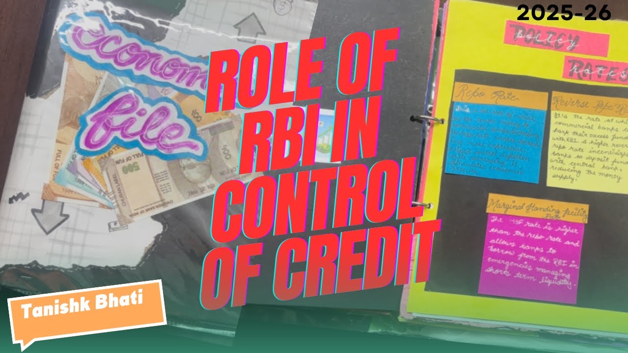 Class 12 economics project on Role of RBI in control of credit. - YouTube