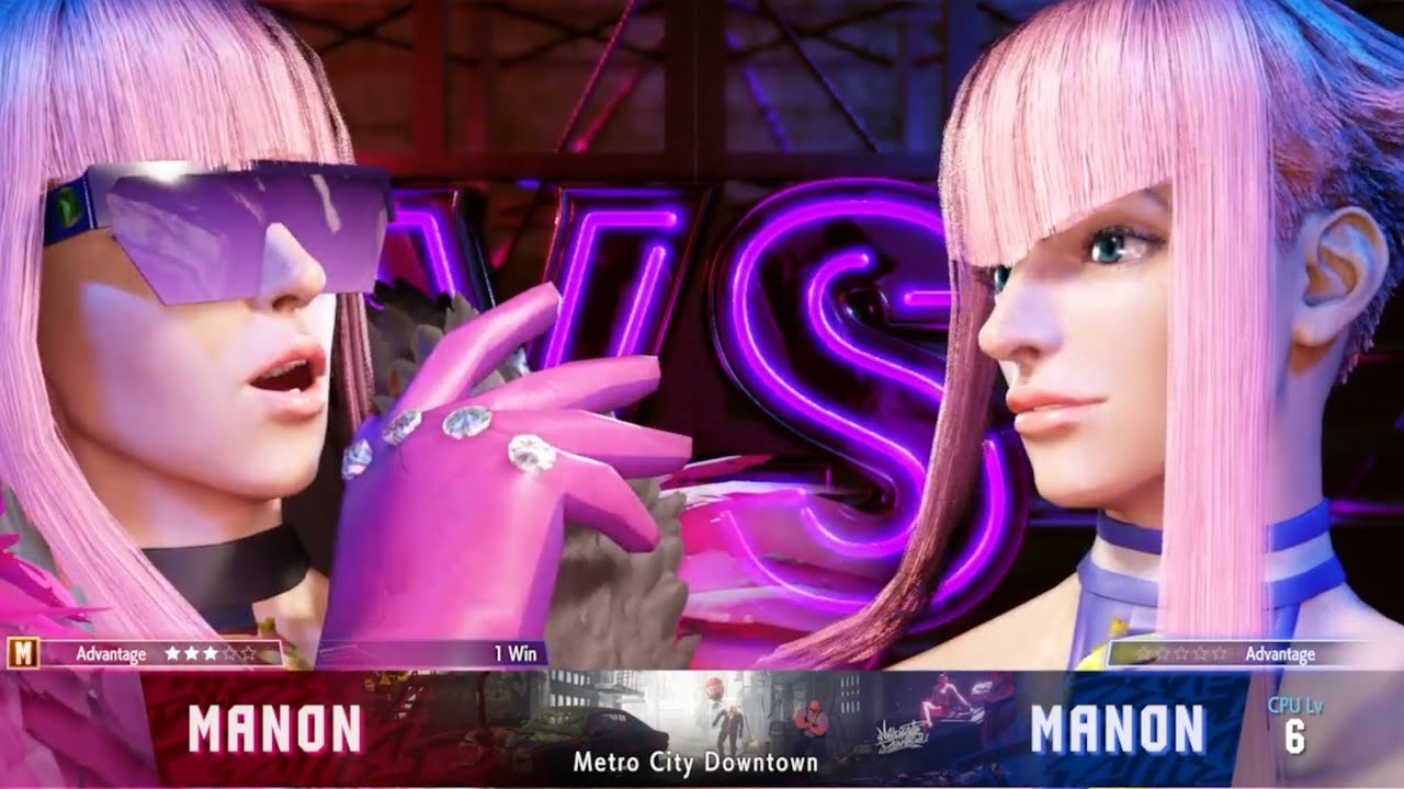 Street Fighter 6 MANON outfit 1 VS. MAMON outfit 2 Xbox series S ...